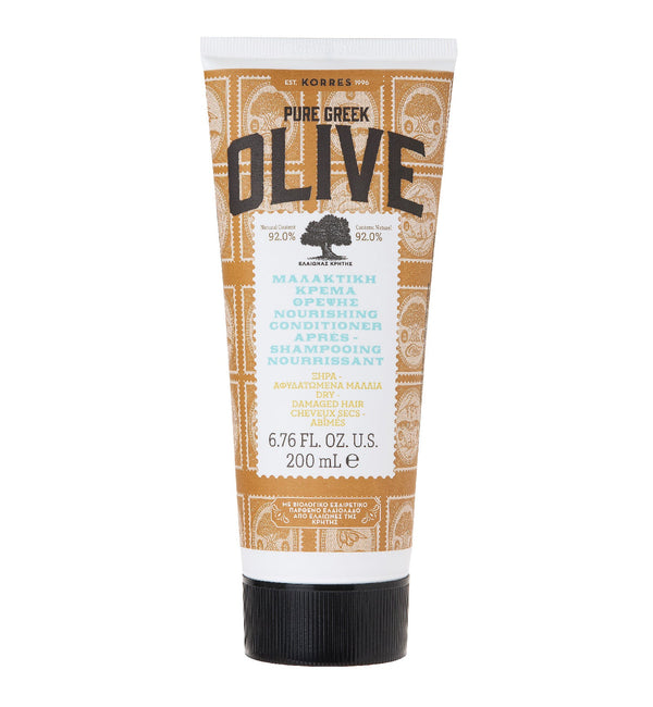 Pure Greek Olive Nourish Conditioner for Dry/Damaged Hair 200ml - Halsa