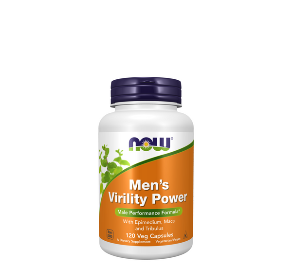 NOW Men's Virility Power *120 Veg Capsules – Halsa