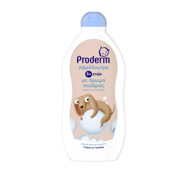 Proderm Kids Bubble Bath with Powder Scent 3+ Years *500ml - Halsa