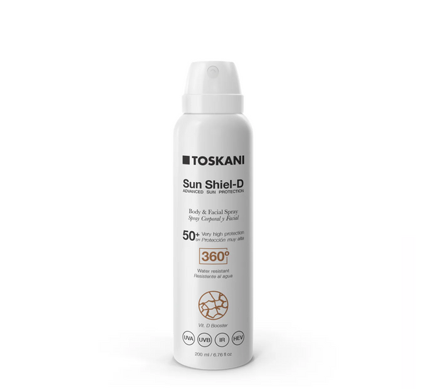 TOSKANI Sun Shiel-D Body & Facial Spray SPF 50+ *200ml - Halsa