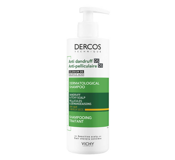 Vichy Dercos Anti-Dandruff DS Shampoo (Dandruff & Itchy Scalp Dry Hair ...