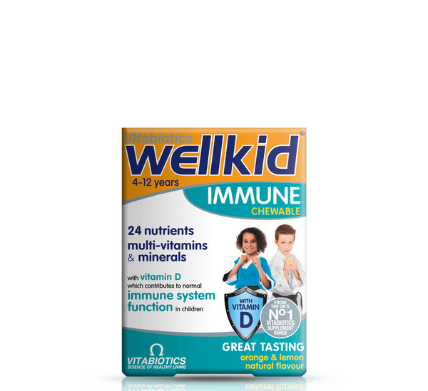 Vitabiotics - Wellkid Immune Chewable 4-12vjec *30tab - Halsa